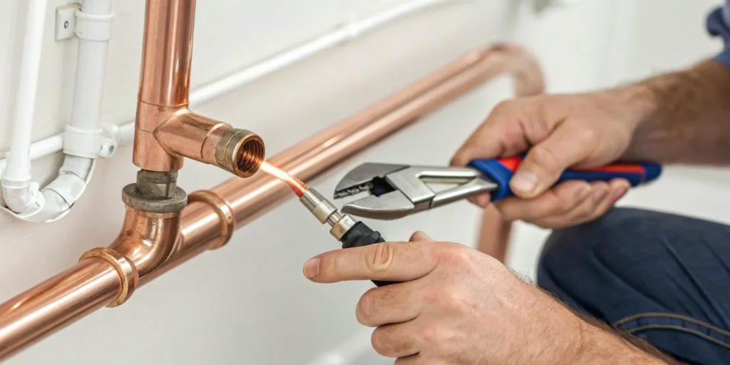 Leaky Pipe? A Guide to Copper Water Pipe Leak Repair - Sewer Solutions